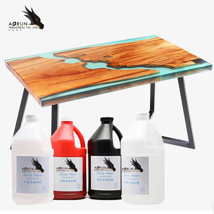Bar Countertops River Resin Crystal Clear Epoxy AB Glue Pure Transparent